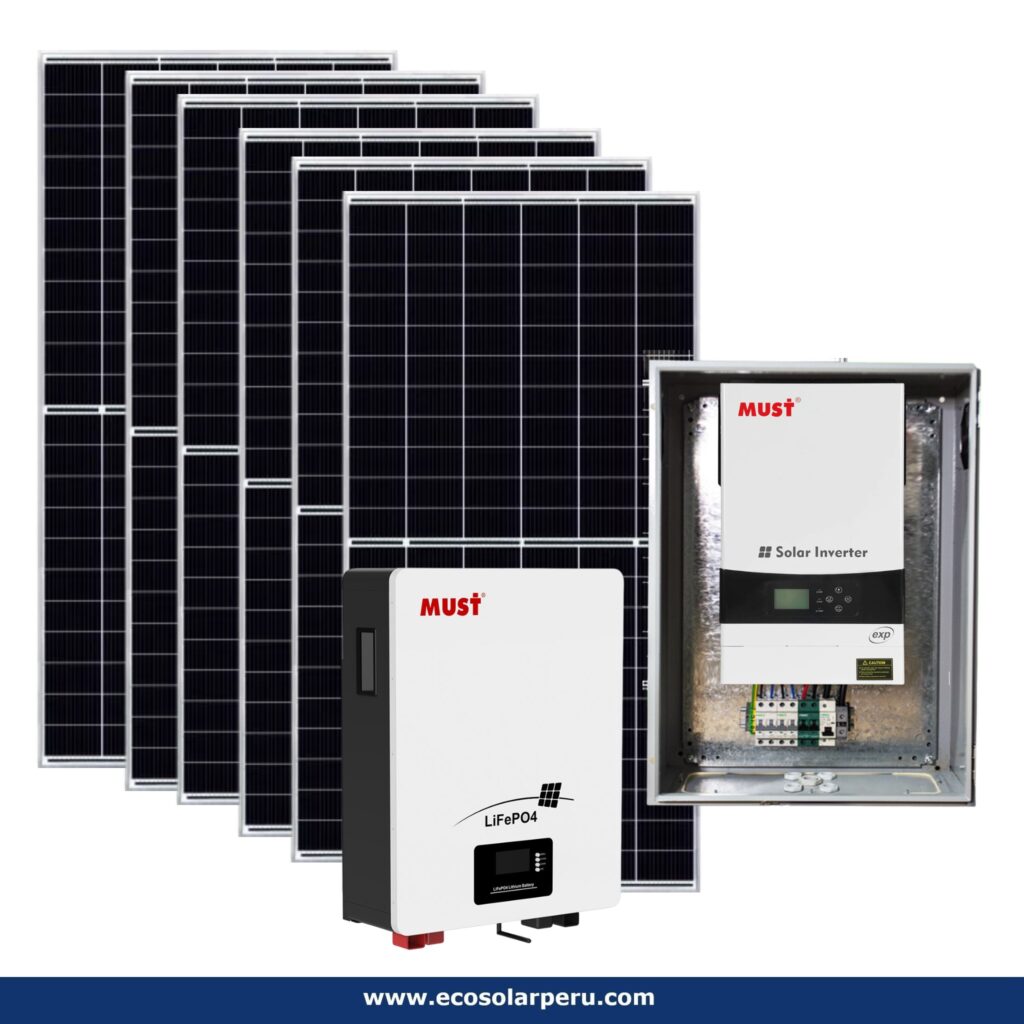 Kit Must Solar 6000W / 16,200Wh/Dia. Litio - Paneles solares en Perú , Kits Solares Perú ...