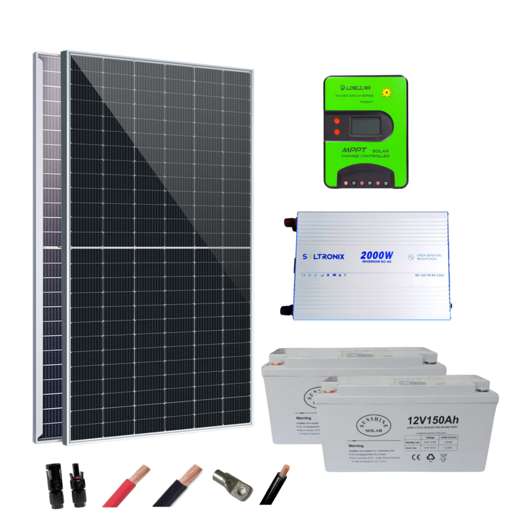 Kit Panel Solar Perú 3000W / 6,840Wh/Dia Onda Pura - Paneles solares en ...